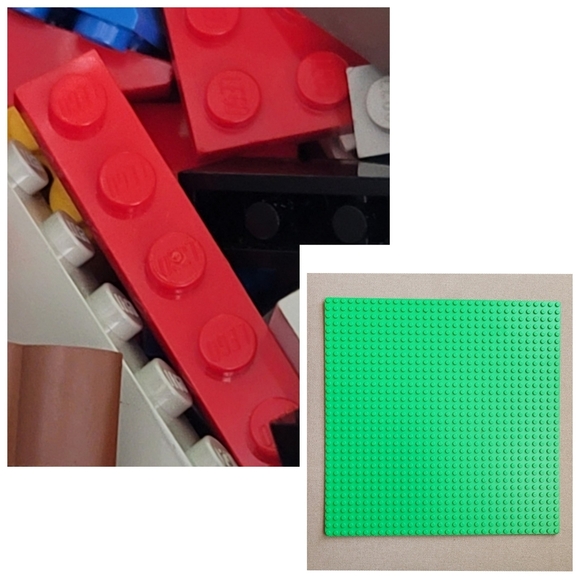 Lego | Toys | Lego 10 Baseplate W 50 Assorted Lego Blocks | Poshmark